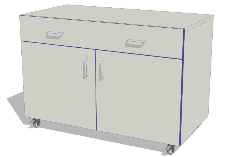 Mobile Under Bench Laboratory Storage Units From Work Area | Laboratory ...